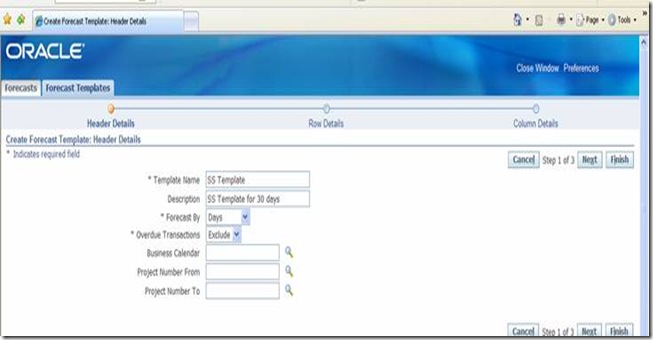 Oracle Applications: Cash Forecasting in R12